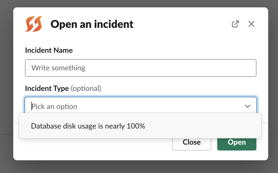 Incident Types – FireHydrant