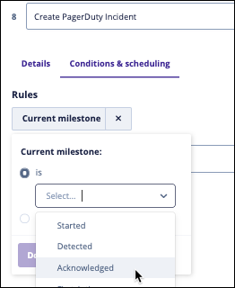Automating workflow using Runbook conditions – FireHydrant