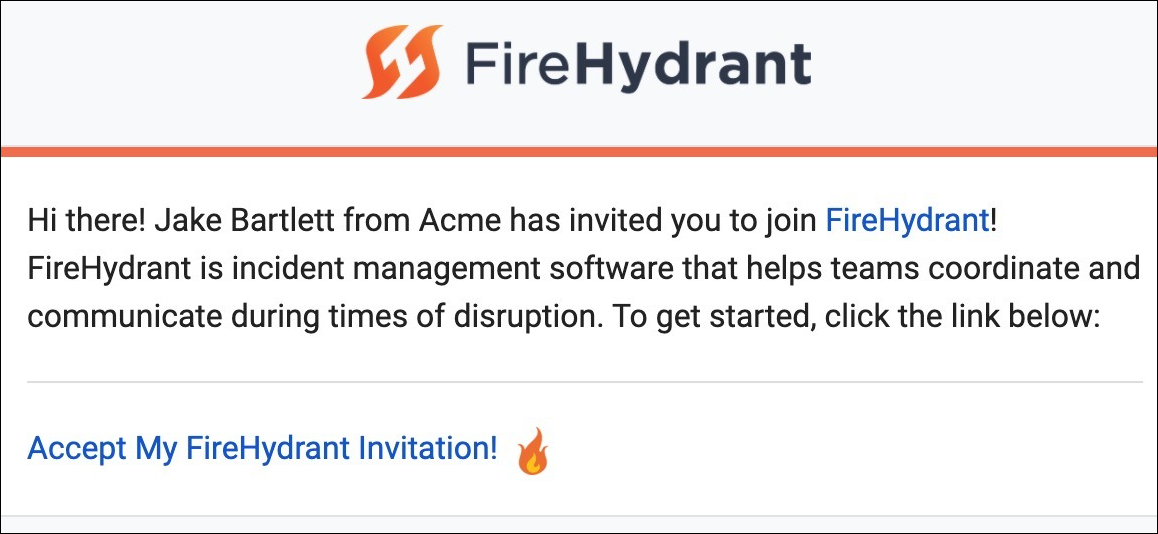 Inviting your team – FireHydrant