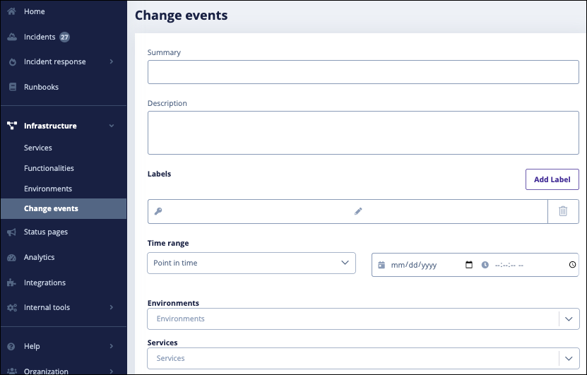 Adding Change Events – FireHydrant