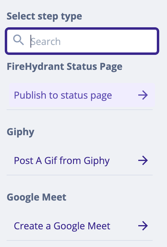 Publish an incident to status page using a Runbook step – FireHydrant